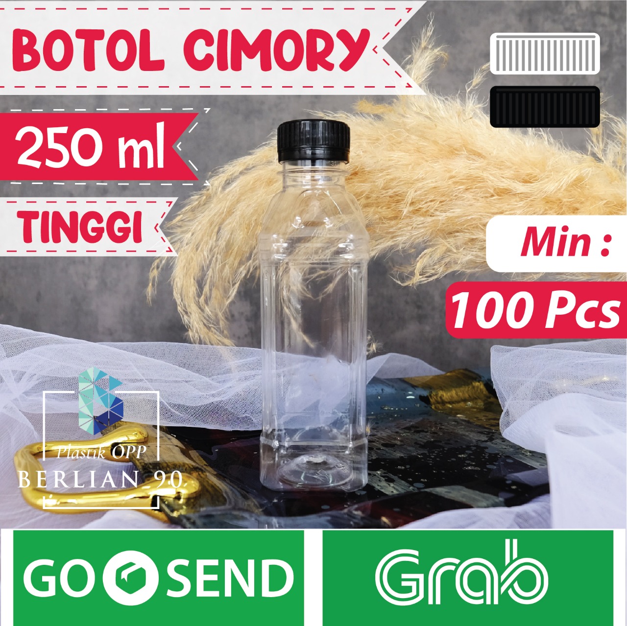 Botol Cimory Tinggi 250ml Botol Plastik Cimory Botol Jus 250ml 100 pcs ...
