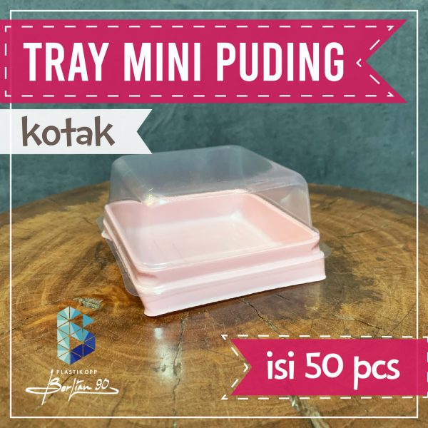 Mika Pudding mini / Mika Pancake Pink soft 50 pcs - Plastik OPP Berlian 90